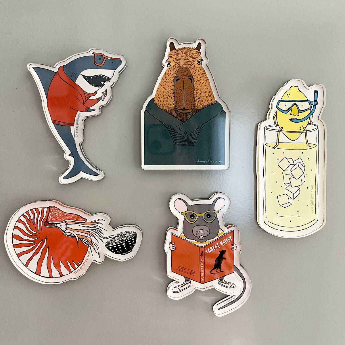 Shark Refrigerator Magnet – Sloe Gin Fizz