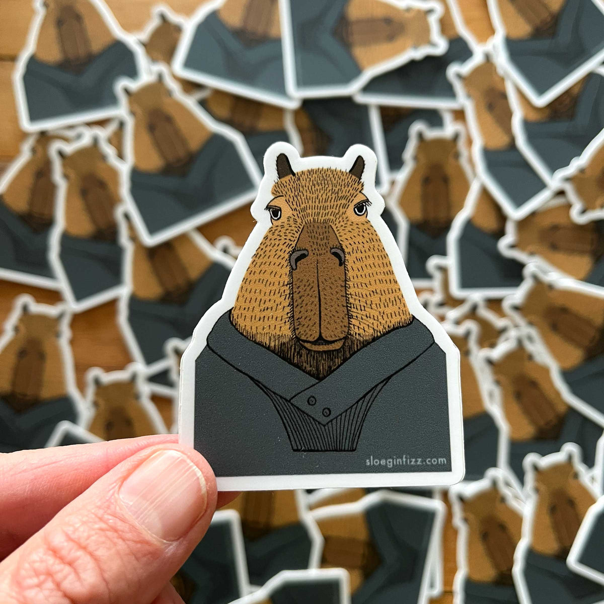 Big Bary the Capybara Sticker – Sloe Gin Fizz