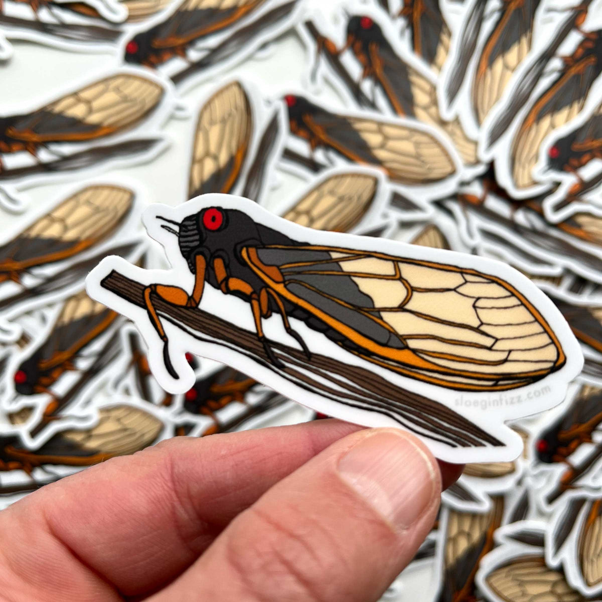 Cicada Sticker – Sloe Gin Fizz