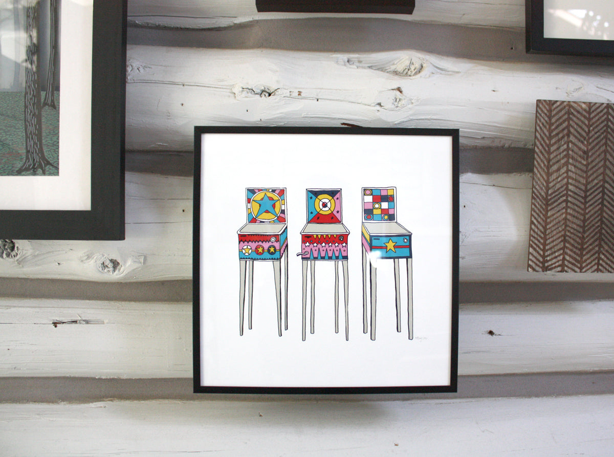 Pinball Print – Sloe Gin Fizz