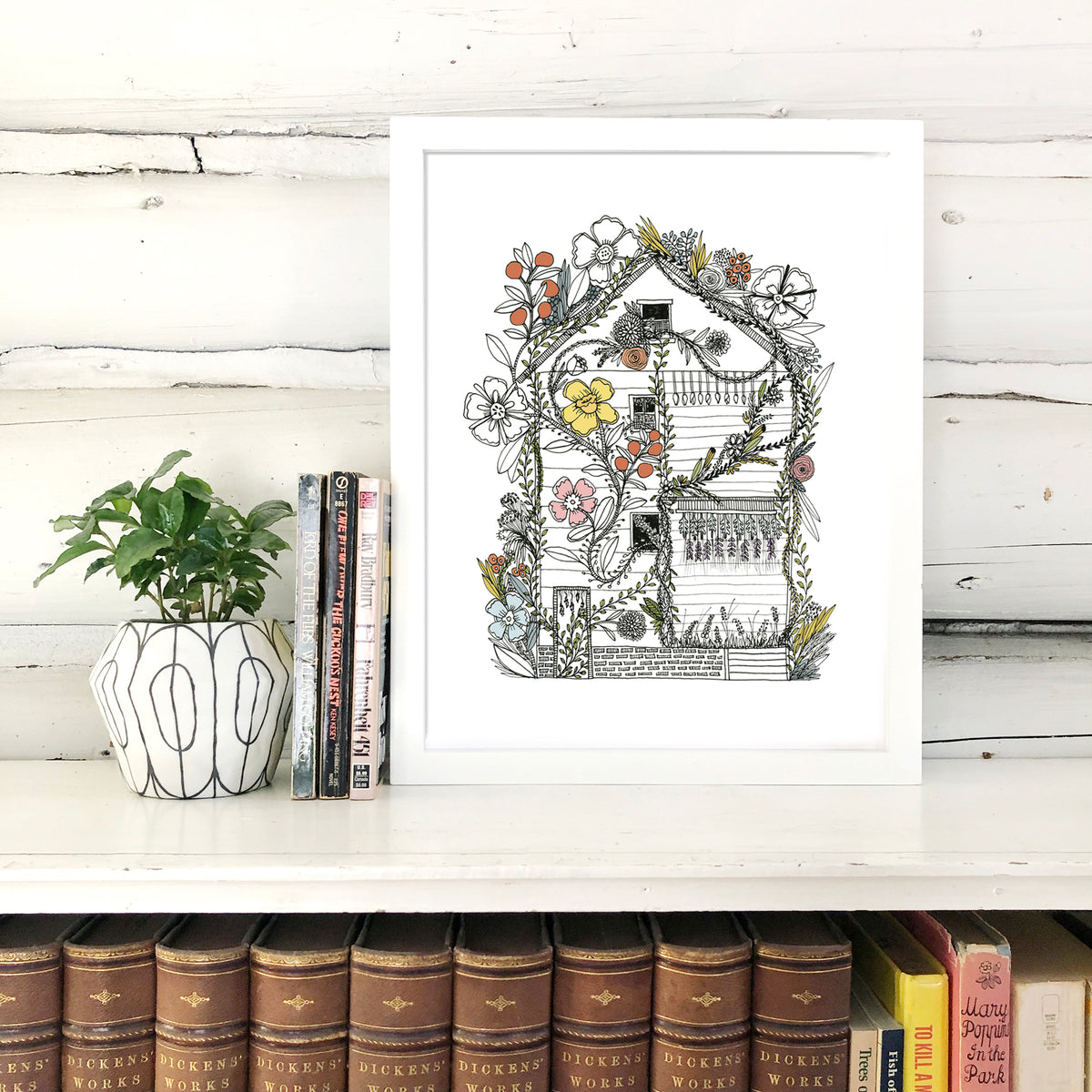 Flower House Detroit Print – Sloe Gin Fizz