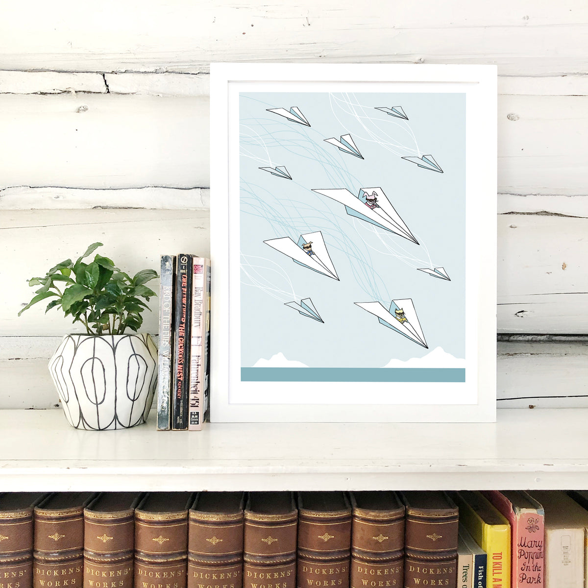 Paper Airplane Air Force print – Sloe Gin Fizz