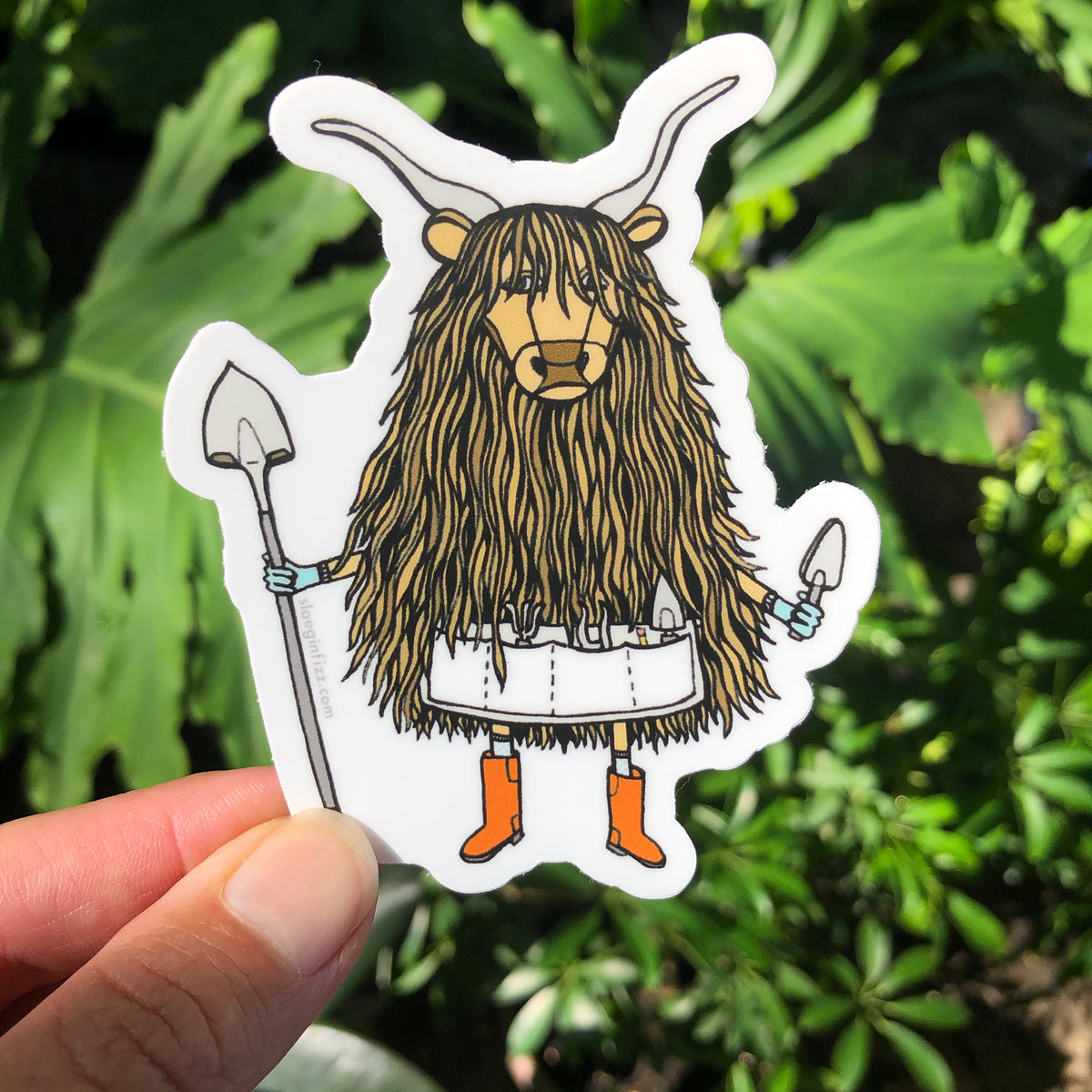 Garden Yak Vinyl Sticker – Sloe Gin Fizz